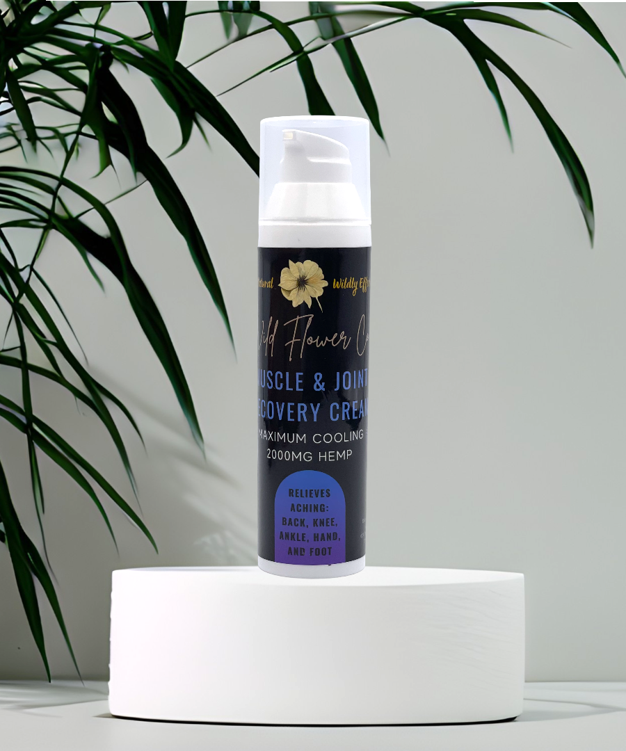 Muscle & Joint Recovery CBD Cream & Roll-On (2000mg) | Wild Flower Co ...